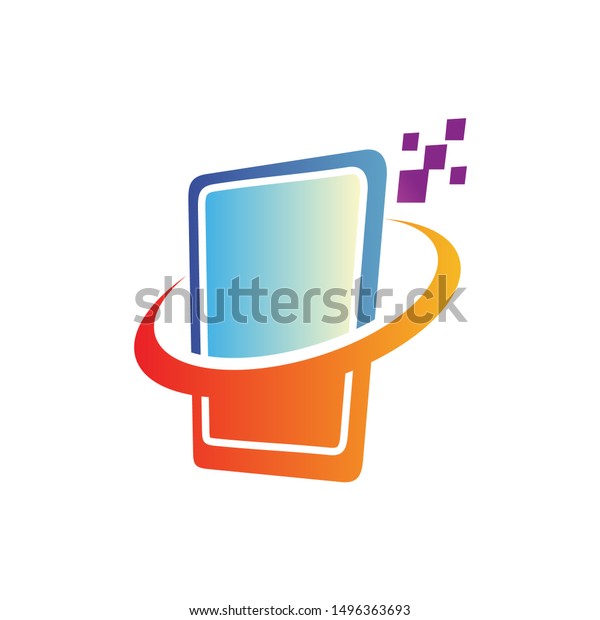 Mobile Phone Technology Logo Design Stock Vector (Royalty Free ...