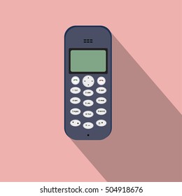Mobile Phone Vector Illustration Mobile Device Stock Vector (Royalty ...
