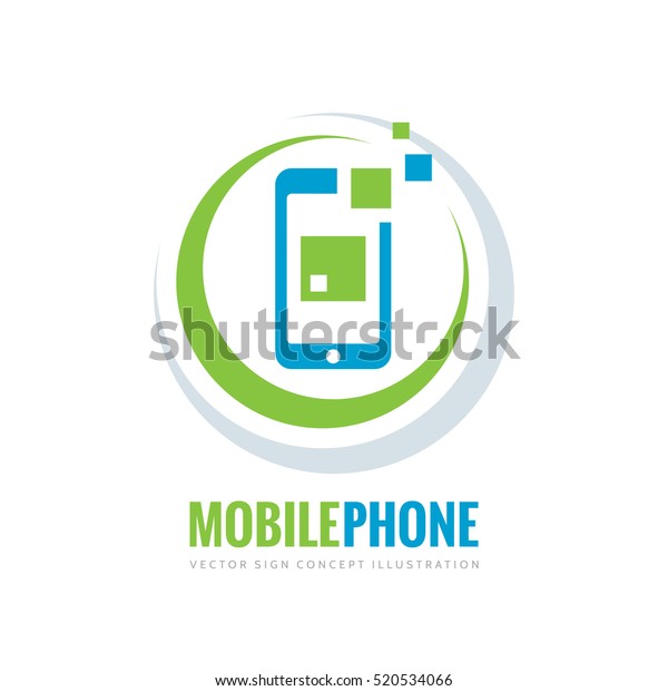 Mobile Phone Vector Logo Template Concept Stock Vector (Royalty Free ...