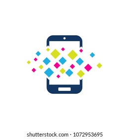 Mobile Pixel Logo Icon Design Stock Vector (Royalty Free) 1072953695 ...