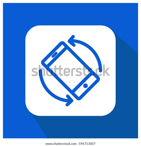 Mobile Rotate Vector Icon Phone Rotation Stock Vector (Royalty Free ...