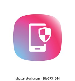 Mobile Security Vector App Icon Stock Vector (Royalty Free) 1405329221 ...