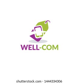Mobile Selling Logo Design Vector Illustration Stock Vector (Royalty ...