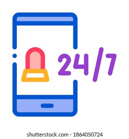 Mobile Service Icon Vector Outline Mobile Stock Vector (Royalty Free ...