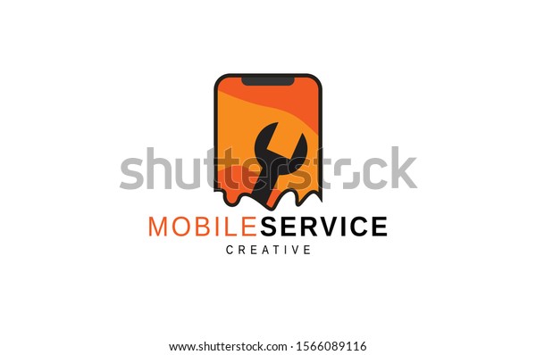 Mobile Service Logo Design Template Element Stock Vector (Royalty Free ...