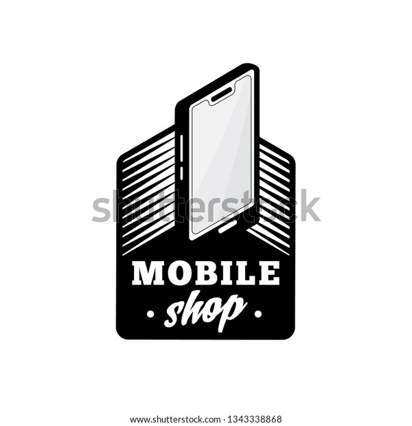 Mobile Shop Logo Vector Illustration: vector de stock (libre de ...