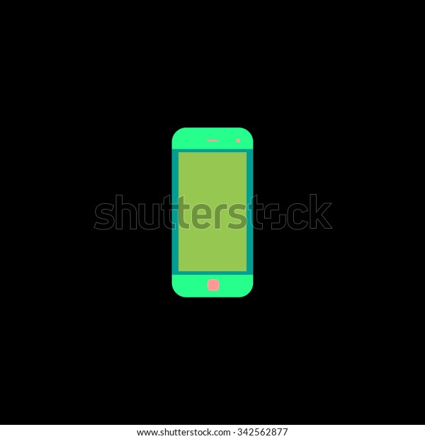 Mobile Smartphone Color Vector Icon On Stock Vector (Royalty Free ...