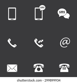 Mobile Sms Text Message Mail Buttons: vector de stock (libre de ...