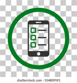 Mobile Test Vector Pictogram Illustration Style Stock Vector (Royalty ...