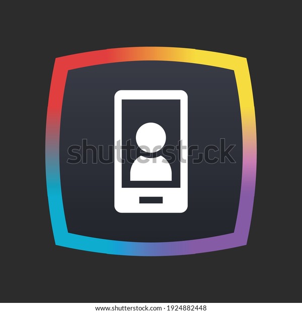 Mobile Video Call App Icon Button Stock Vector (Royalty Free ...