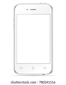 Smartphone White Background Isolated Mockup Stock Photo (Edit Now ...