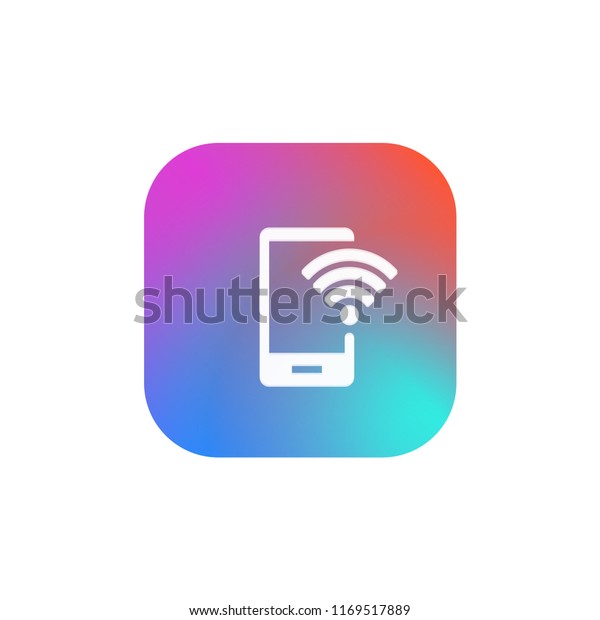Mobile Wifi App Icon Stock Vector (Royalty Free) 1169517889 | Shutterstock