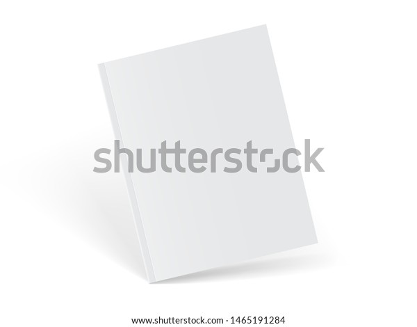 Mock Vector White Magazine Standing On Stock Vector (Royalty Free ...
