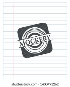 Mockery Draw Pencil Strokes Vector Illustration Stock Vector (Royalty ...