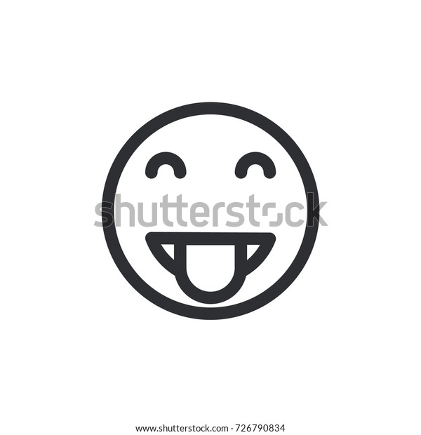 Mocking Tongue Emoticon Vector Mocking Tongue Stock Vector (Royalty ...