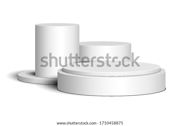 Mockup 3d Round Circle Stage Stand Stock Vector (Royalty Free ...