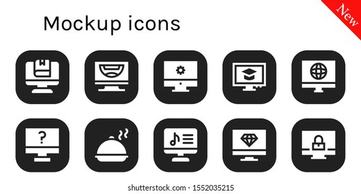 Mockup Icon Set 10 Filled Mockup Stock Vector (Royalty Free) 1552035215 ...