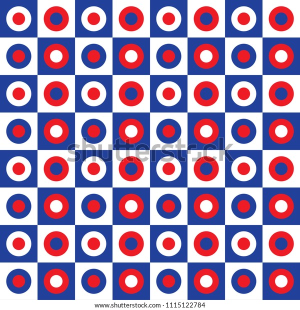 Mod Target Roundel Raf Seamless Wallpaper Stock Vector (Royalty Free ...