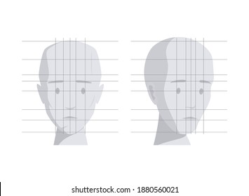 Model Human Head Different Angles Vector Stock Vector (Royalty Free ...