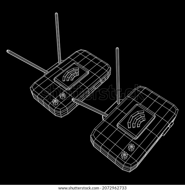 Modem Router Antenna High Speed Wireless Stock Vector (Royalty Free ...