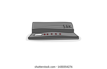 Modem Router Vector Sketch Illustration Stock Vector (Royalty Free ...