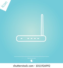 Modem Vector Icon Wifi Router Symbol Stock Vector (Royalty Free ...