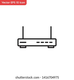 Modem Wifi Router Symbol Vector Icon Stock Vector (Royalty Free) 1416704975