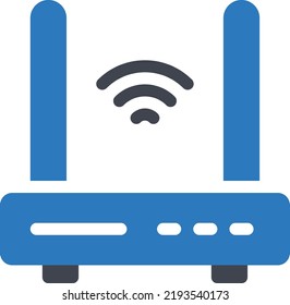 Modem Wifi Vector Illustration On Transparent Stock Vector (Royalty ...