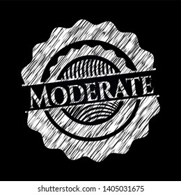 Moderate On Chalkboard Vector Illustration Detailed Stock Vector ...