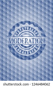 Abreast Blue Emblem Geometric Background Stock Vector (Royalty Free ...