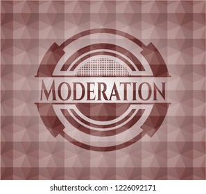 Moderation Red Seamless Emblem Geometric Background Stock Vector ...