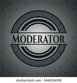 Moderator Dark Emblem Retro Vector Illustration Stock Vector (Royalty ...
