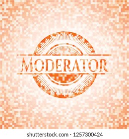 Moderator Orange Tile Background Illustration Square Stock Vector ...