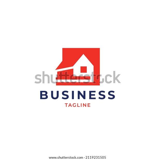 Modern 3d Home Logo Design Template Stock Vector (Royalty Free ...