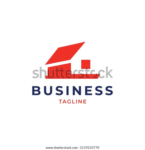 Modern 3d Home Logo Design Template Stock Vector (Royalty Free ...