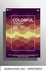 Vector Twofold Brochure Design Template Retro Stock Vector (Royalty ...