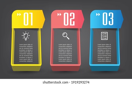 Modern 3d Text Box Template Banner Stock Vector (Royalty Free ...