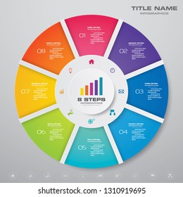 10 Steps Cycle Chart Infographics Elements Stock Vector (Royalty Free ...
