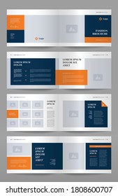 Modern A4 Landscape Brochure Design Template Stock Vector (Royalty Free ...