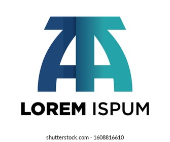 Modern Aa Logo Vector Sea Blue: เวกเตอร์สต็อก (ปลอดค่าลิขสิทธิ์ ...