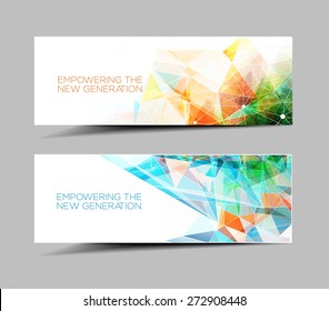Modern Abstract Ad Web Banner Header Stock Vector (Royalty Free ...