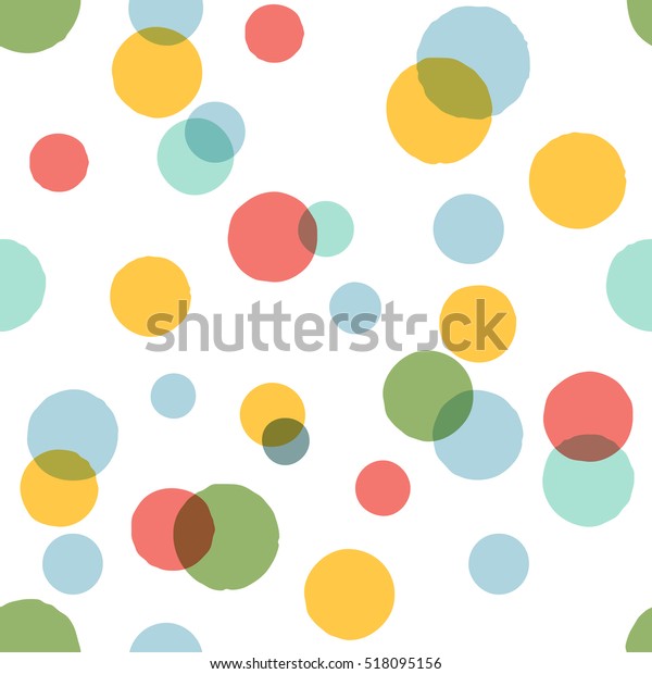 Modern Abstract Big Confetti Background Seamless Stock Vector (Royalty ...