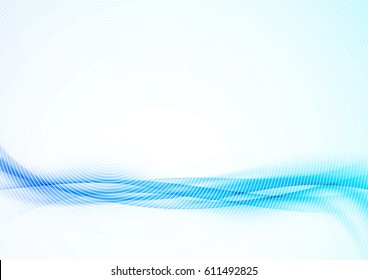 Modern Abstract Blue Swoosh Background Wave Stock Vector (Royalty Free ...