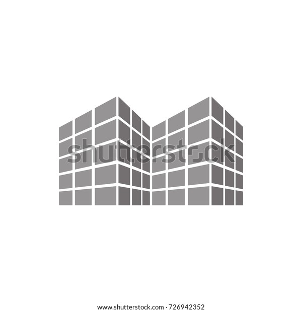 Modern Abstract Building Shape Logo Design Stock Vector (Royalty Free ...