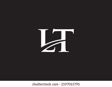 Modern Abstract Letter Lt Logo Logo Stock Vector (Royalty Free ...