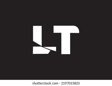Modern Abstract Letter Lt Logo Logo Stock Vector (Royalty Free ...