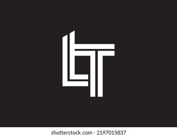 Modern Abstract Letter Lt Logo Logo Stock Vector (Royalty Free ...
