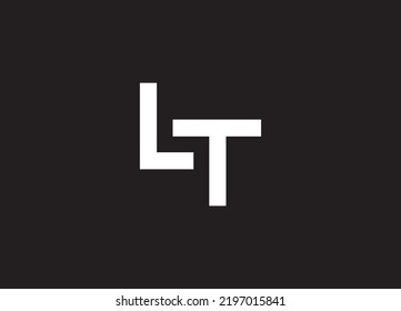Modern Abstract Letter Lt Logo Logo Stock Vector (Royalty Free ...