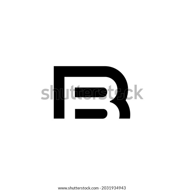 Modern Abstract Letter R B Vector Stock Vector (Royalty Free ...