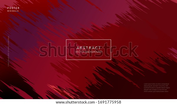 Modern Abstract Line Background Red Color Stock Vector (Royalty Free ...